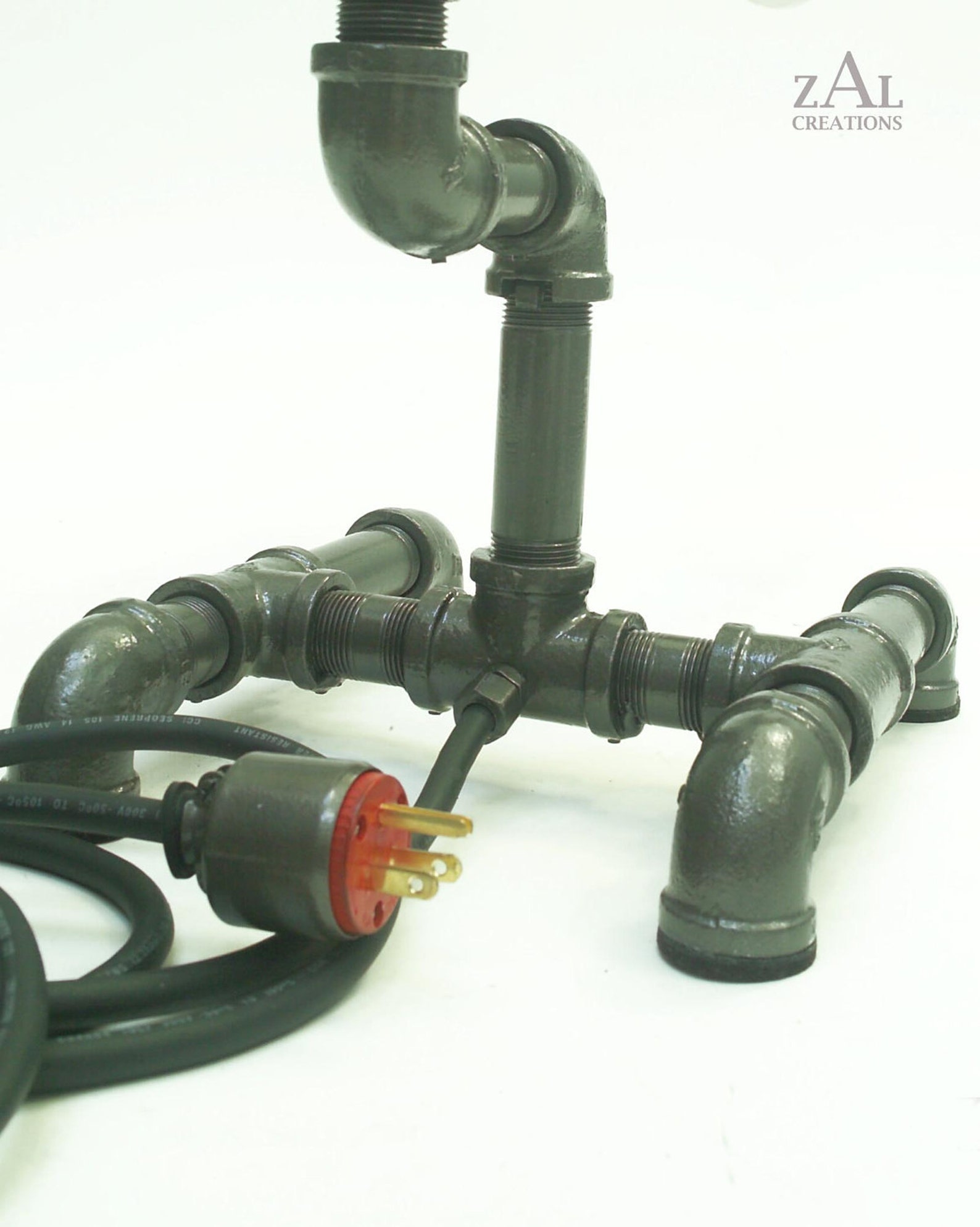 Desk Lamp. Beer Bottles, Plumbing Pipe & Fittings. Table Lamp. - Etsy