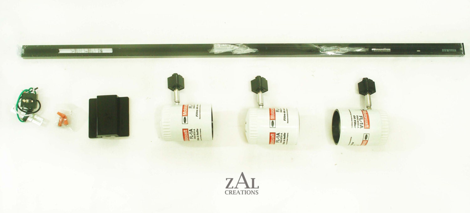 Track Lighting Fixture, Oil Filter, Motorcraft, Ford, 3 Track Lights ...