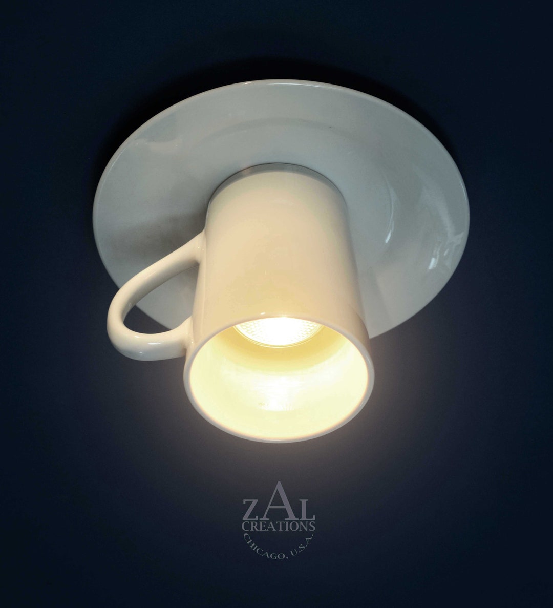 Ceiling Light. Coffee Mug, Cup. Flush Mount. - Etsy