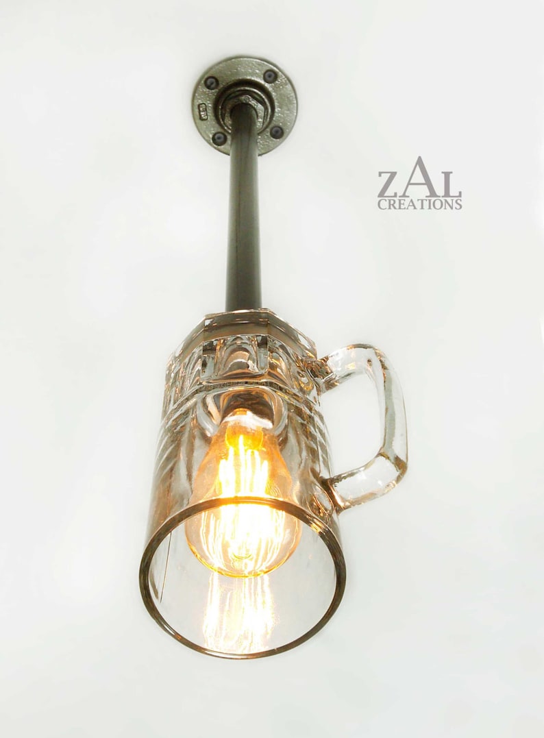 Ceiling Light, Pendant Light, Beer Mug Lamp With Vintage Style Edison ...