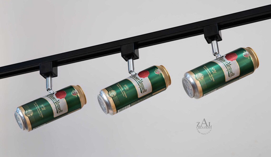 Beer Can Track Lighting. Track Lights With Track. Aluminum - Etsy