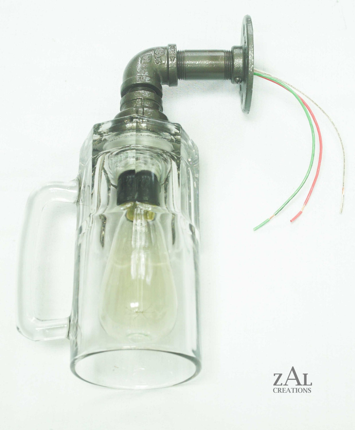 Sconce Wall Light Beer Mug Lamp. Edison. | Etsy