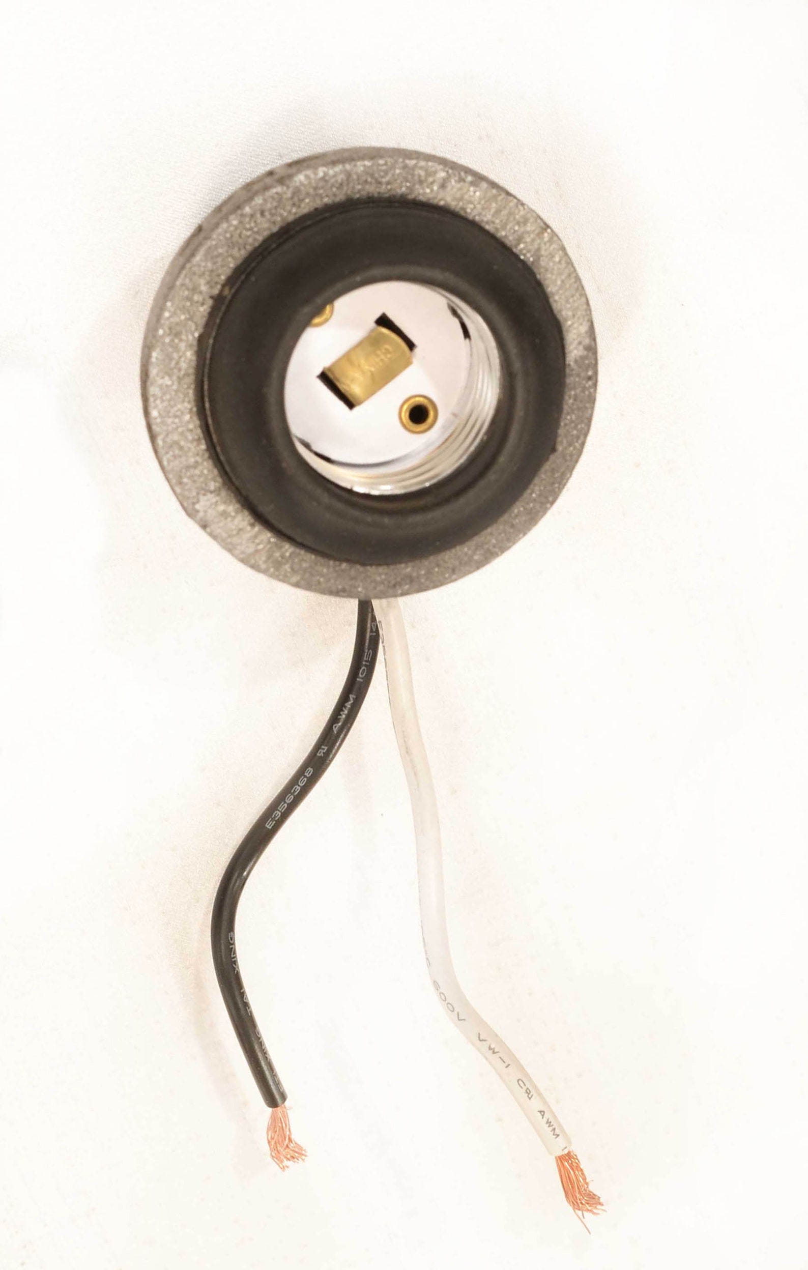 Steampunk Lampholder Black Iron Pipe Lamp Socket With Wire - Etsy