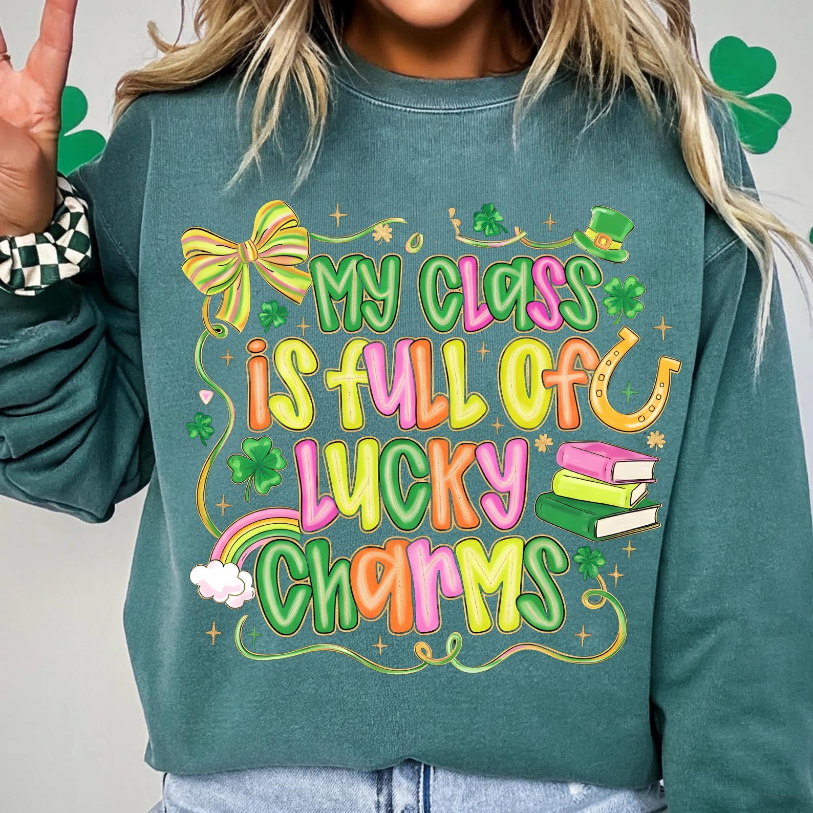 My Class is Full of Lucky Charms Png, Teacher St Patrick's Day Png ...