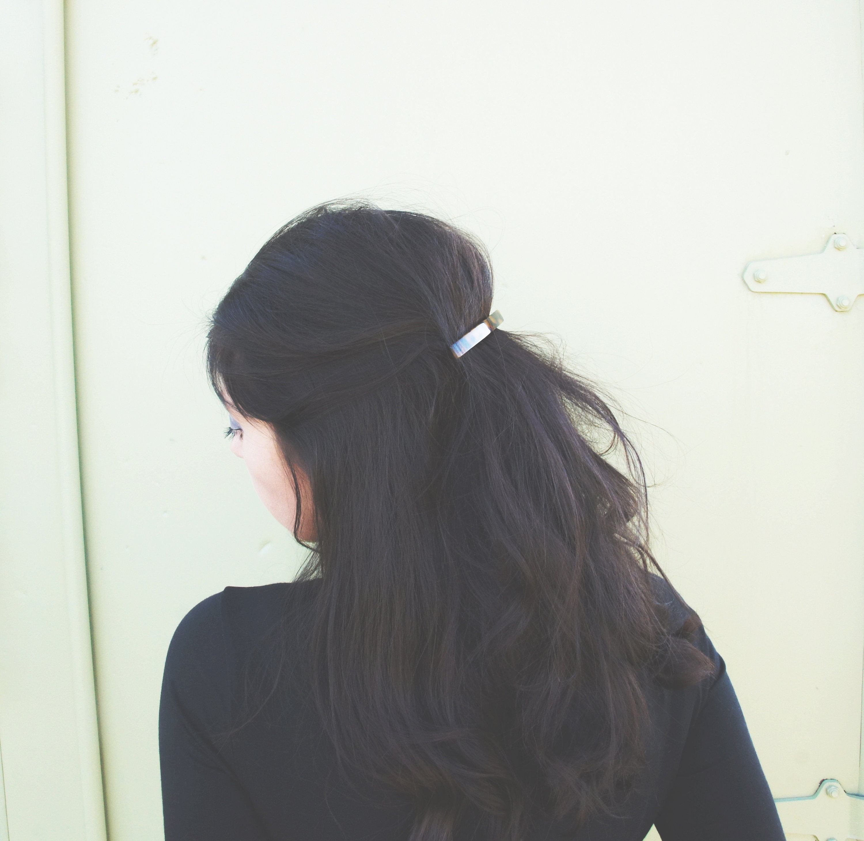 Blonde Tortoise Shell Barrette - Tortoise Shell Hair Clip - Long Hair ...