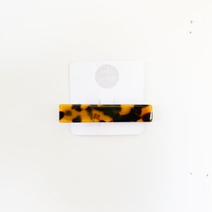 Small Tortoise Shell Barrette - Tortoise Shell Hair Clip - Small Hair ...