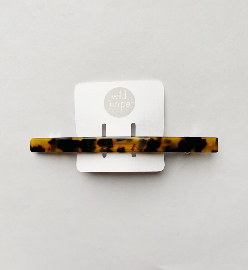 Tortoise Shell Barrette Tortoise Shell Hair Clip Long Hair | Etsy