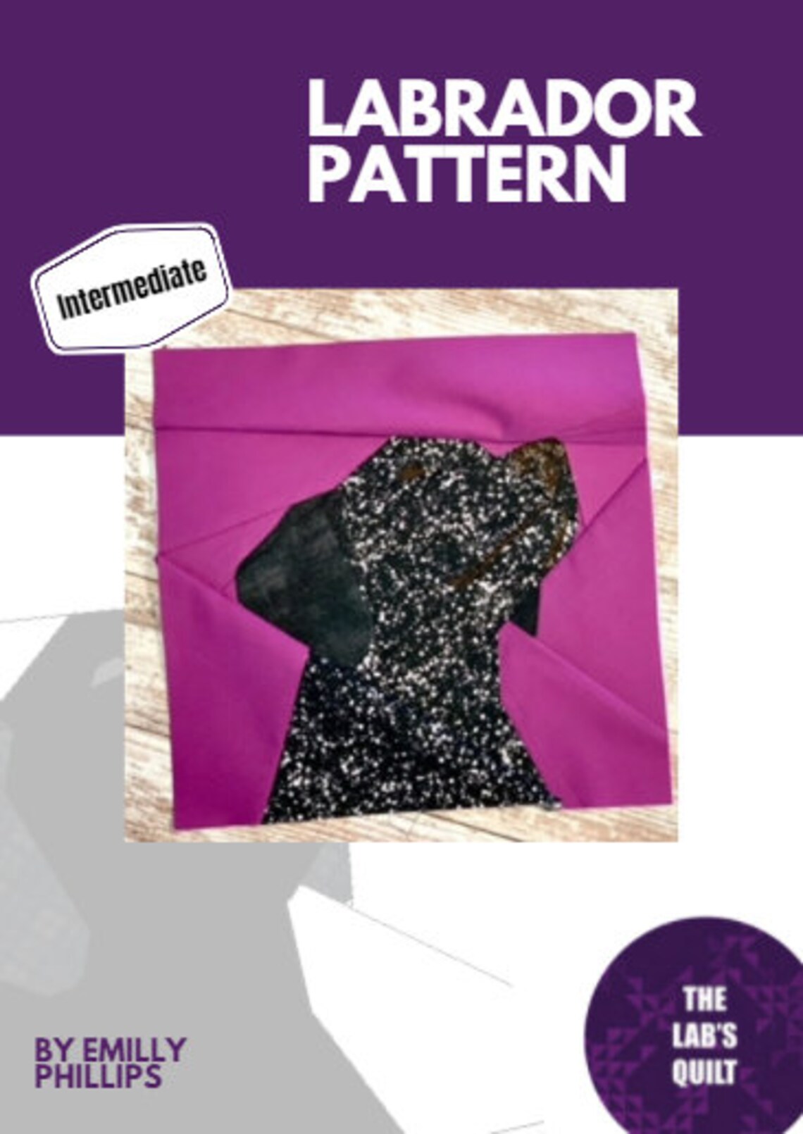 FPP Labrador Pattern Foundation Paper Piecing Labrador | Etsy