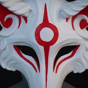 Okami Wolf Mask, Made-to-order - Etsy