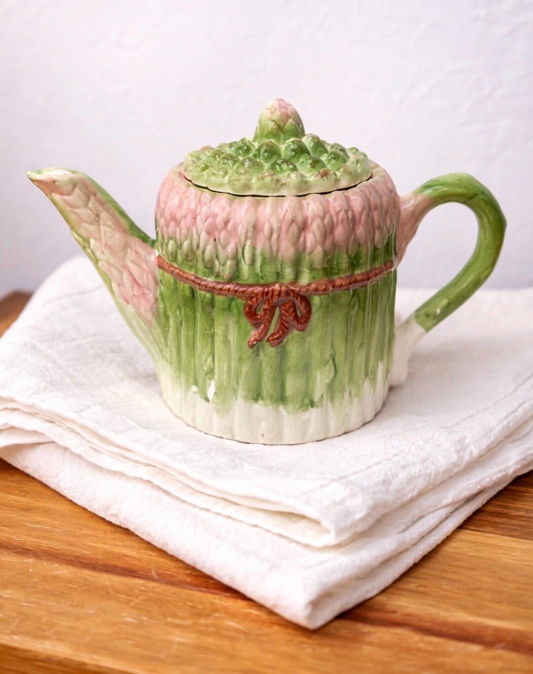 Vintage Hand-painted Floral Teapot | Cottagecore Ceramic Kitchen Decor ...