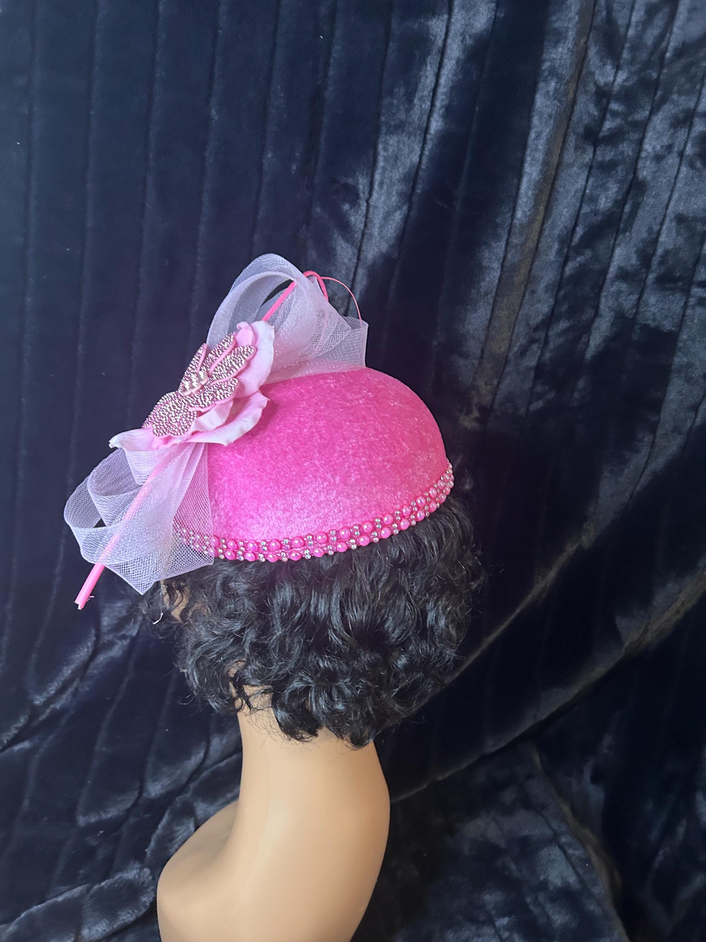Pink Church Hat - Etsy