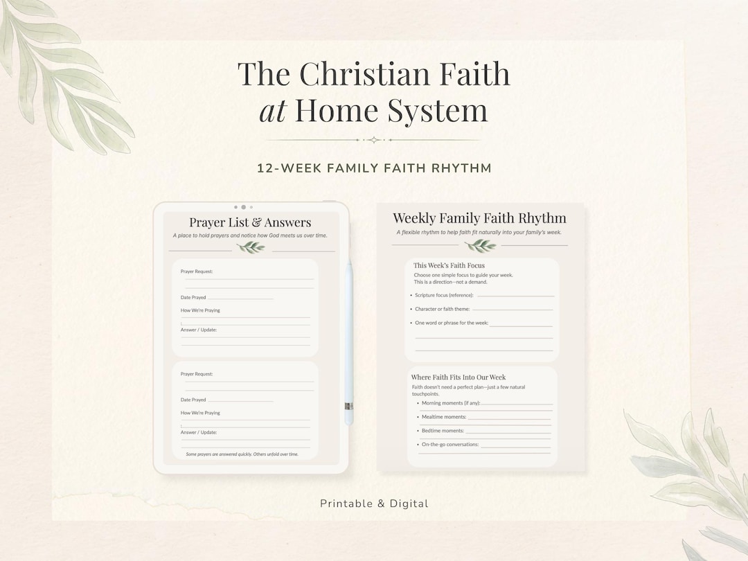 Christian Faith at Home System | 12-week Family Faith Rhythm ...