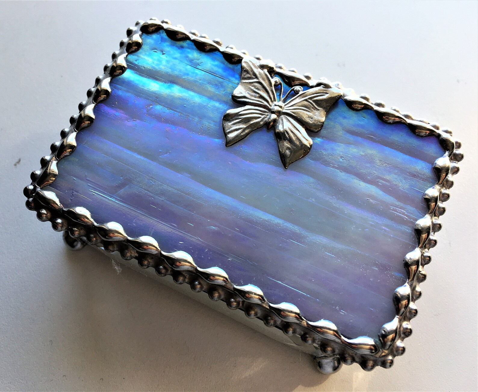 Stained Glass Jewelry Boxtrinket - Etsy