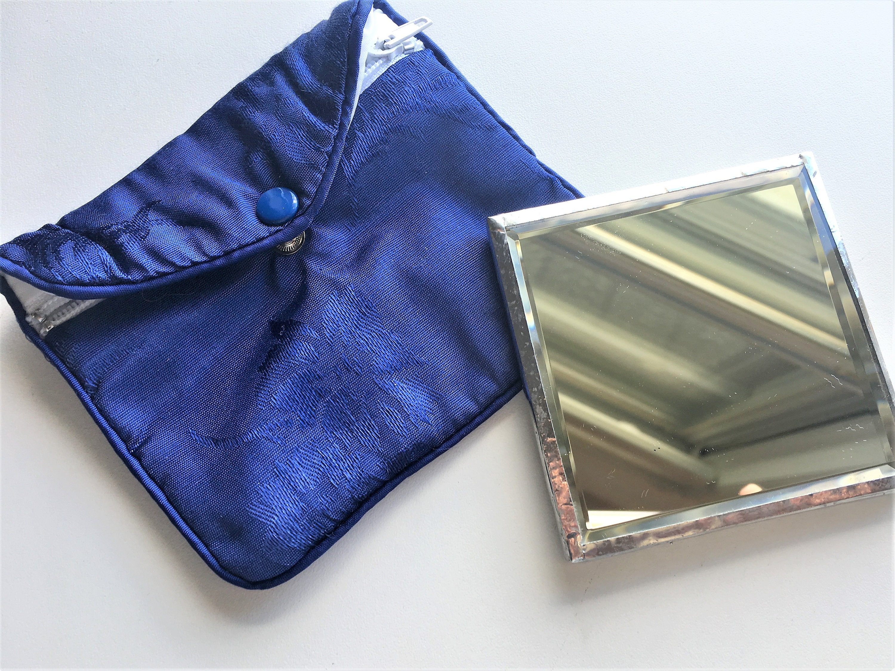 Stained Glass Purse MirrorPocket MirrorDolphinsBlue Stained | Etsy