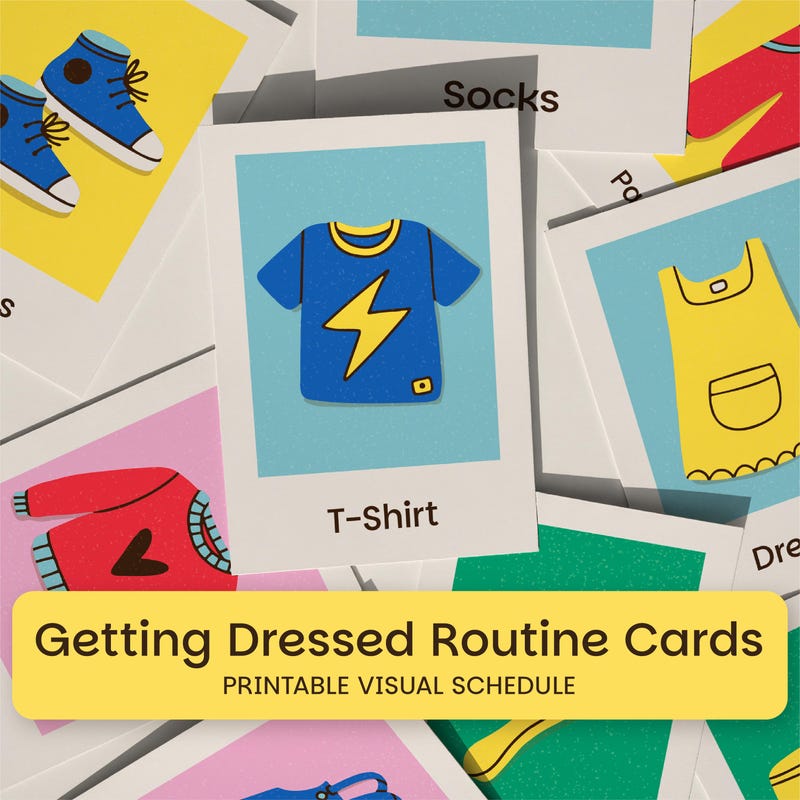 Visuals for Getting Dressed - Etsy