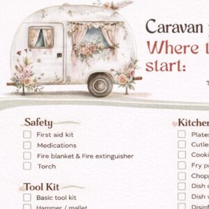 Ultimate Caravan Packing Checklist. Travel Essentials Printable - Etsy ...