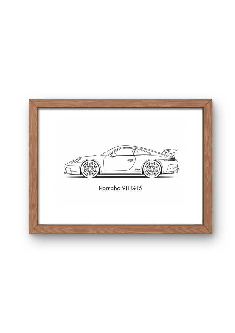 Porsche 911 GT3 Digital Print - Etsy