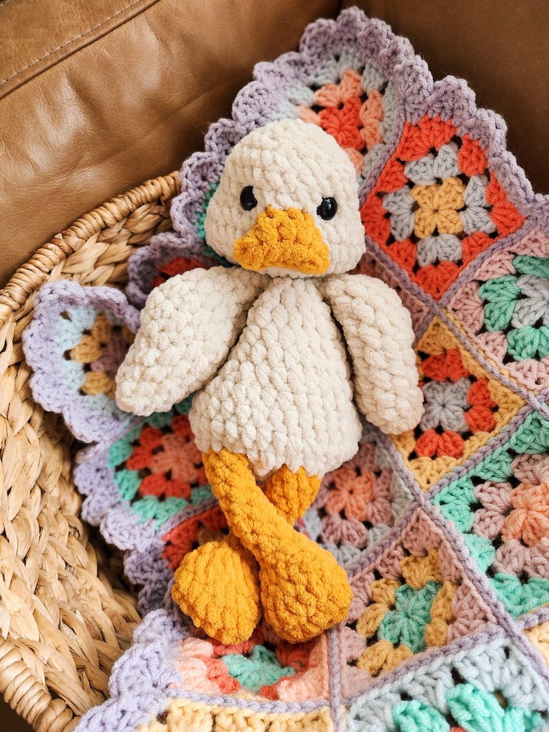 Mr. Puddle Crochet Pattern - Duck Lovey - PDF File- Low Sew - Easter ...