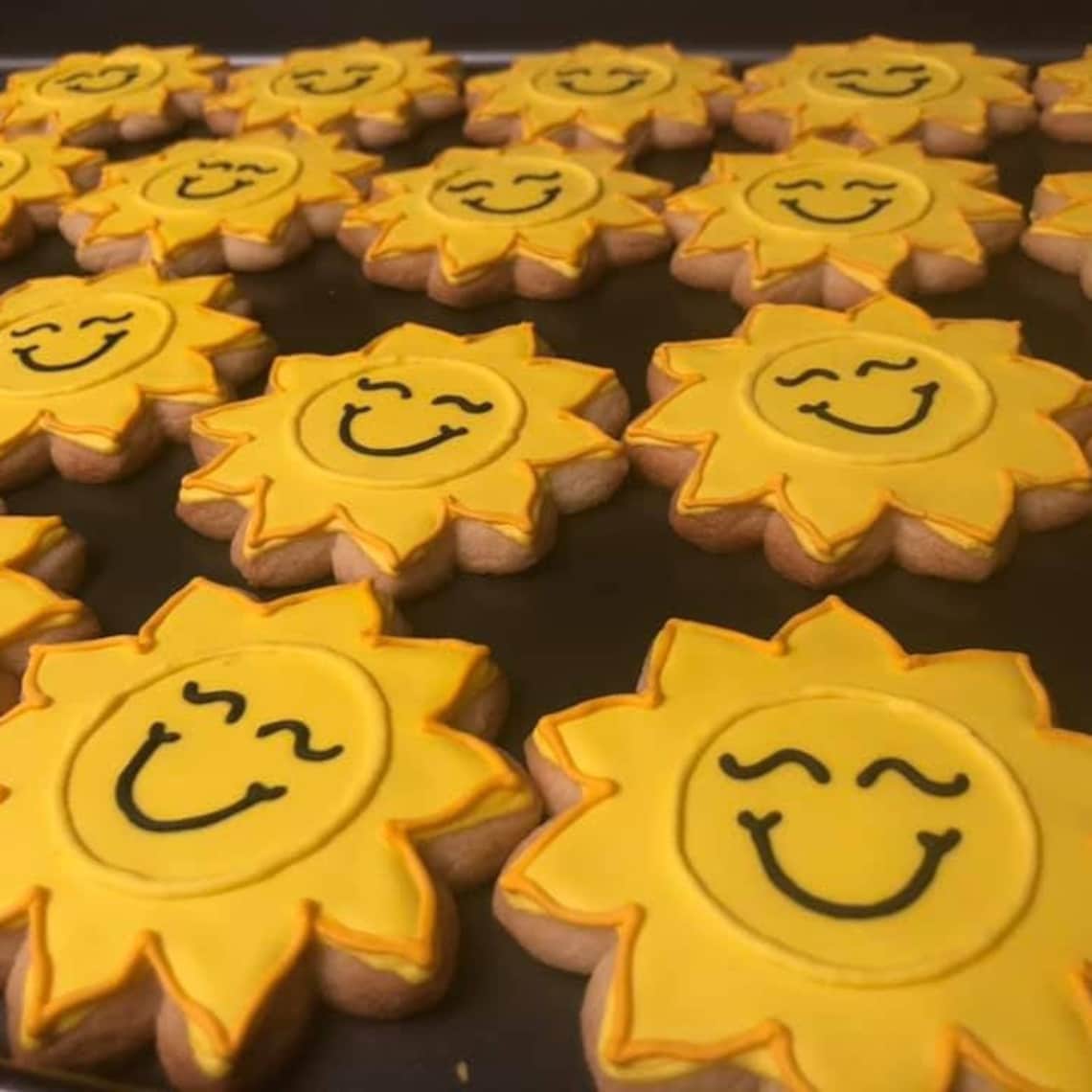6 Sunshine Cookies - Etsy