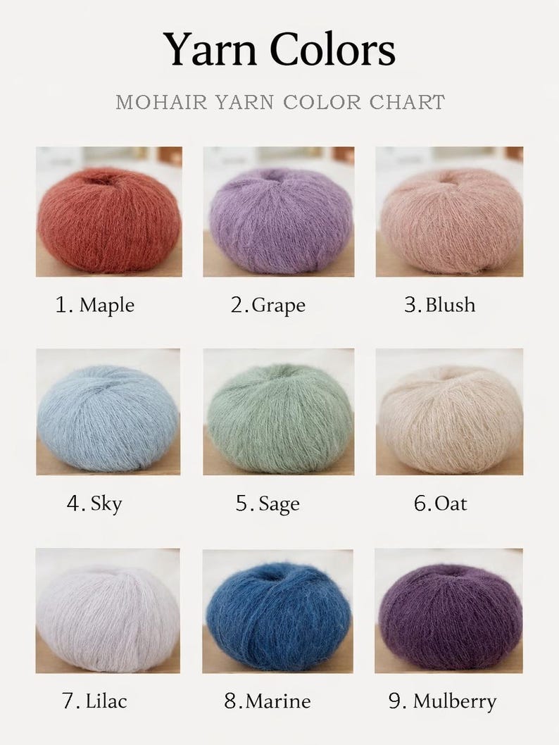 Super Kid Mohair Silk Yarn, Mulberry Silk Lace Yarn, Fluffy Knitting ...