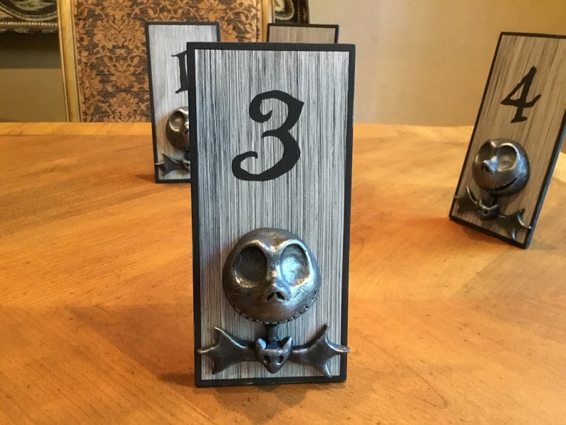 Inspired by Disneys Nightmare Before Christmas. Party Table Numbers ...