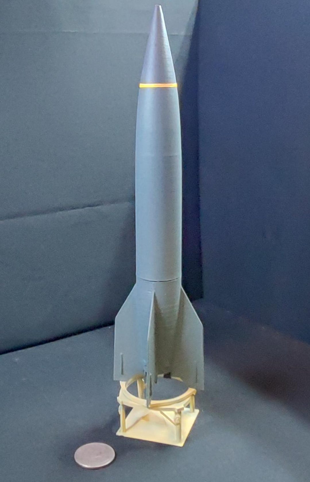 Pro-built WW2 German V2 Rocket. 3D Printed & Hand Painted. W/removable ...