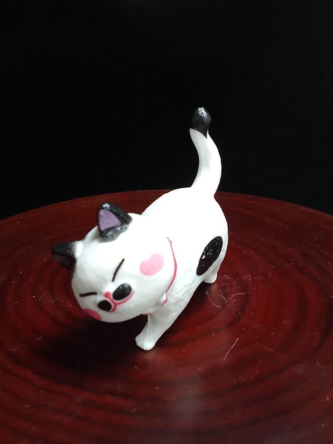 Mini Cat Figurines, Small Cat Decor for Desk or Shelf, Simple Pet Gift ...