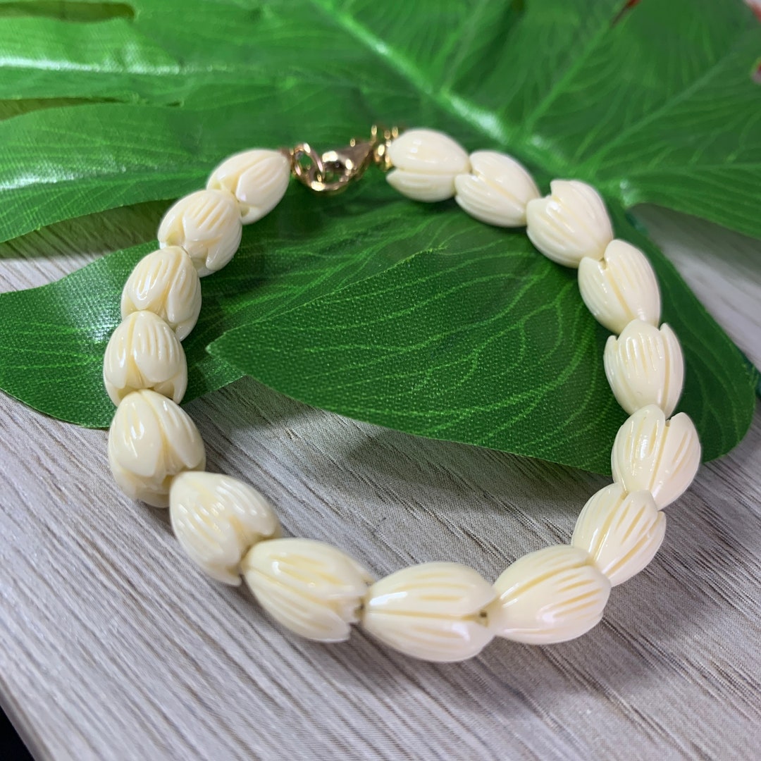 Pikake Collection - Single Strand Lei Bracelet - Etsy