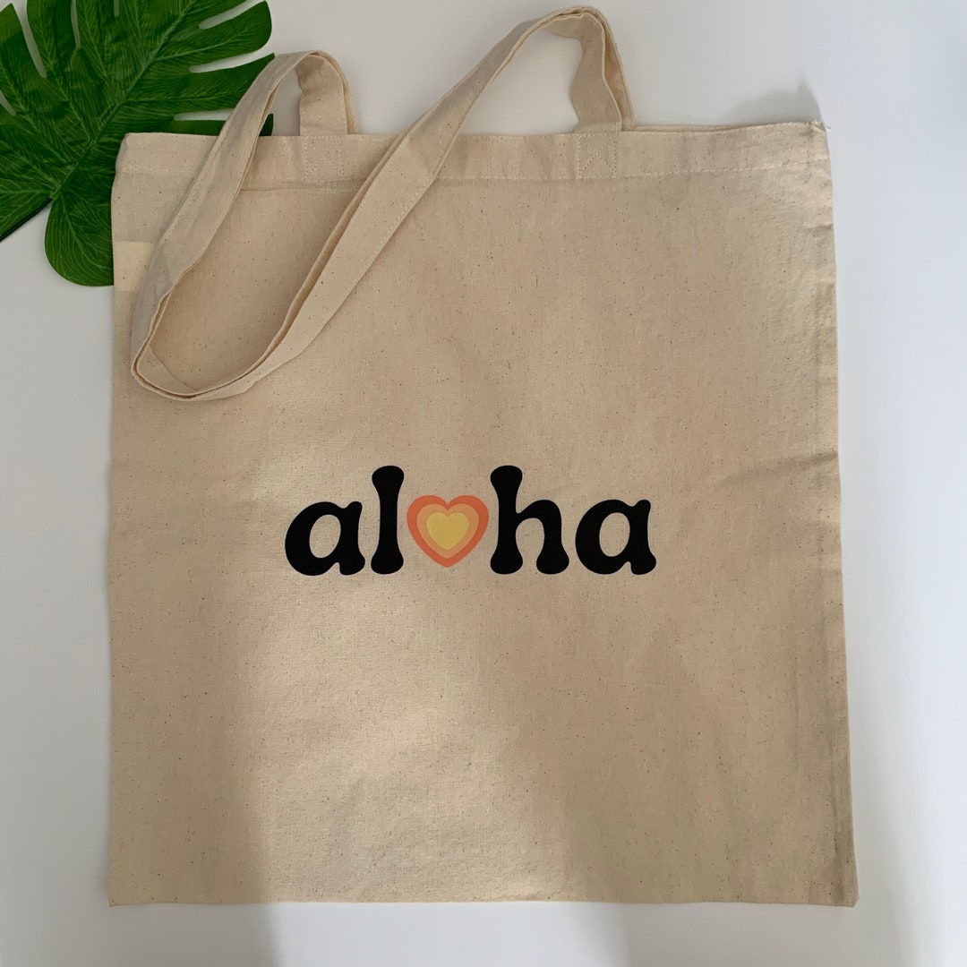 Aloha Tote // Market Bag // Shopping Bag // Canvas - Etsy
