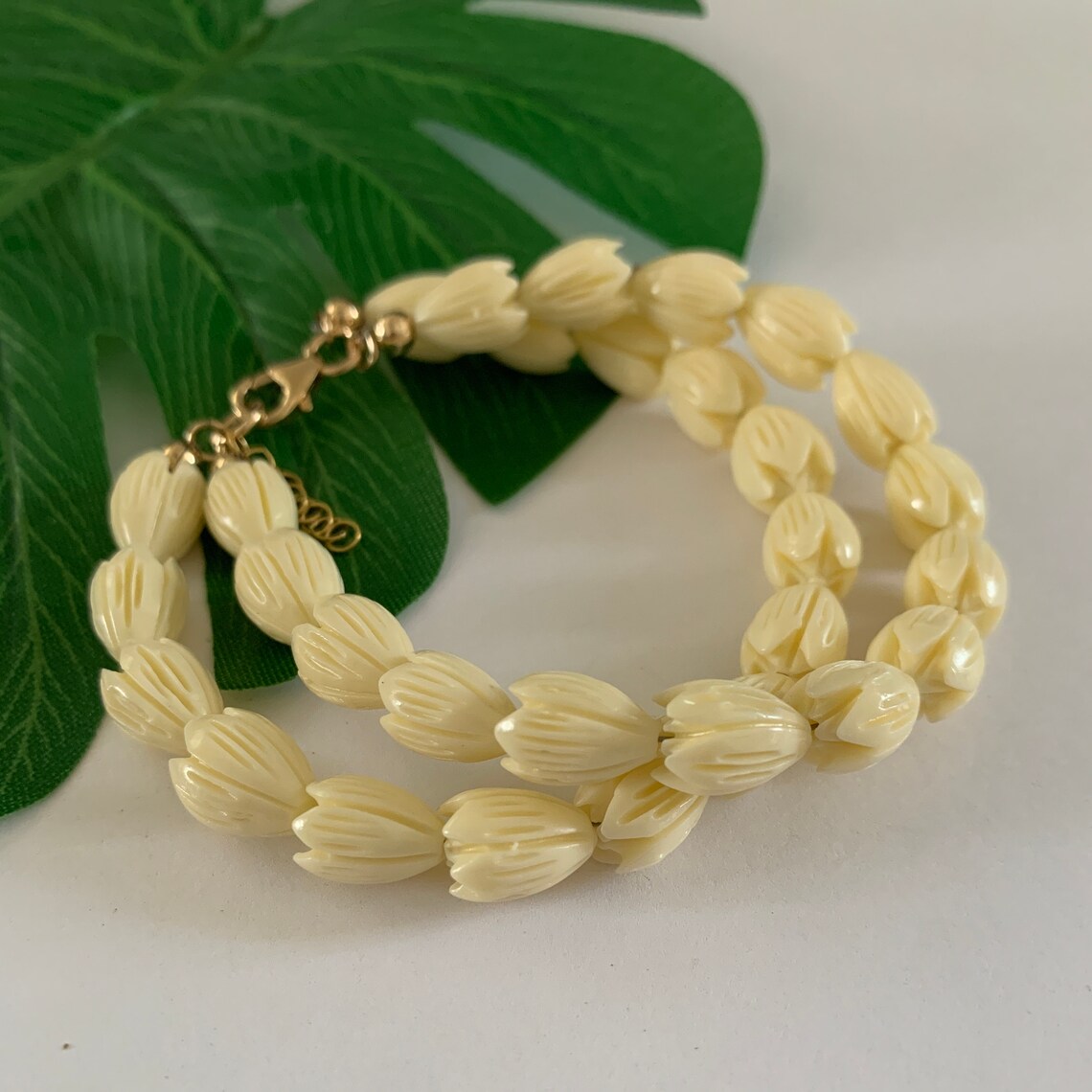 Pikake Collection Double Strand Lei Bracelet | Etsy