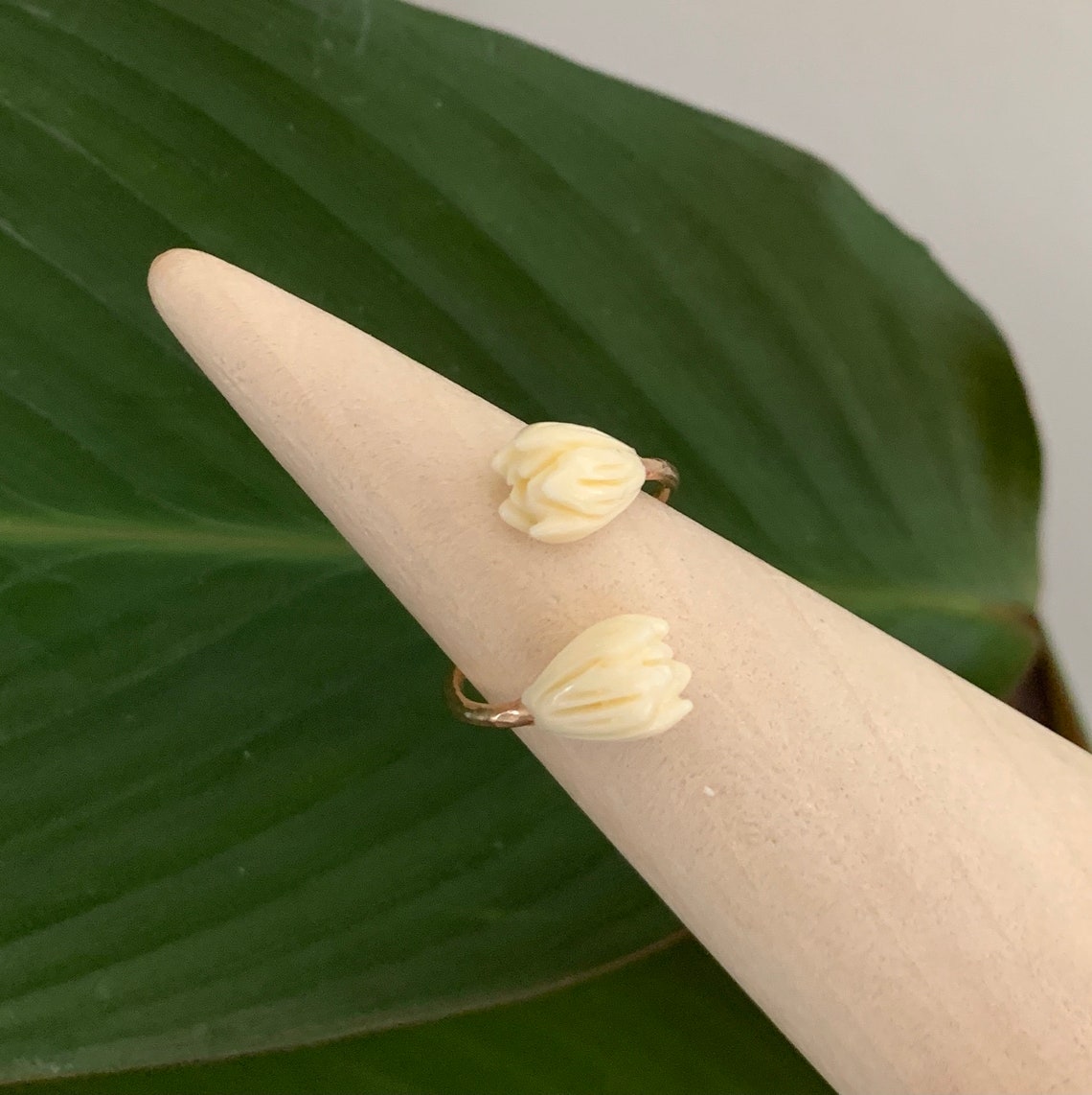 Pikake Collection Gold Double Pikake Ring 2230 | Etsy