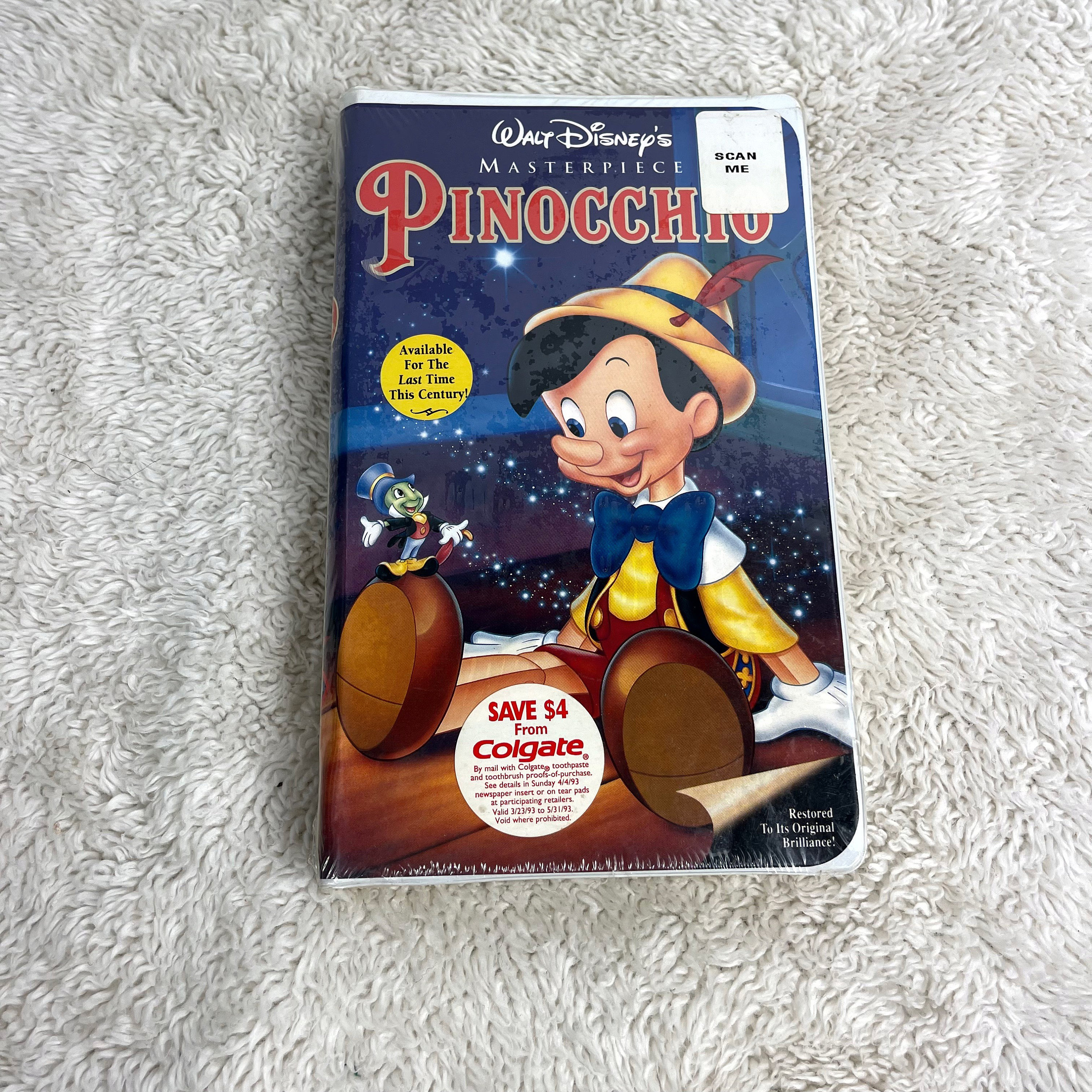 Opening To Pinocchio 1993 Vhs