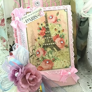 Shabby French Paris Book, Pink Decorative Book, Shabby Cottage Chic ...