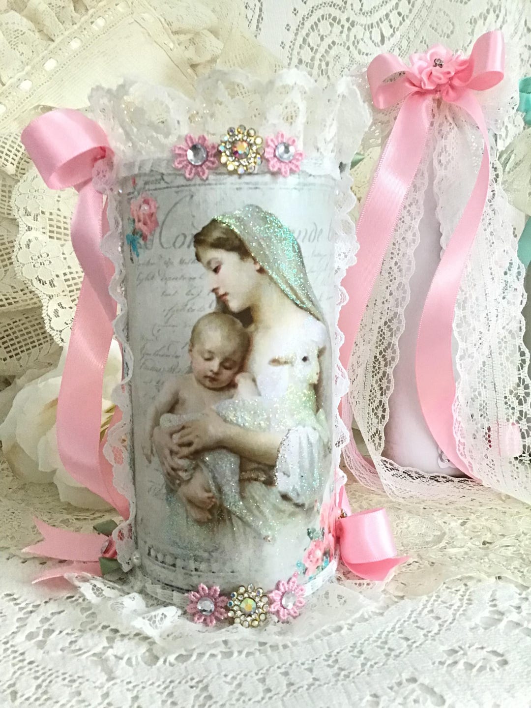Christmas Flameless Candle, Baby Jesus, Linnocence, Virgin Mary Prayer ...