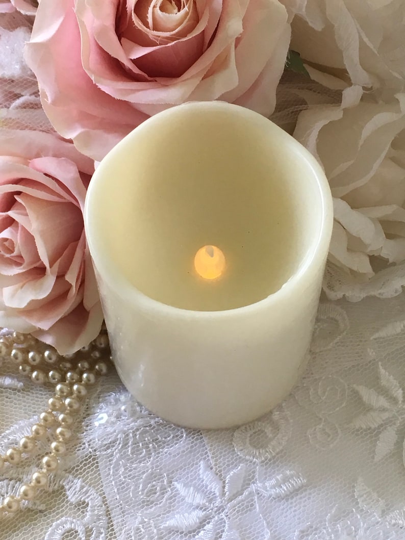 Shabby Flameless Candle Victorian Lady Decor Shabby Pink - Etsy