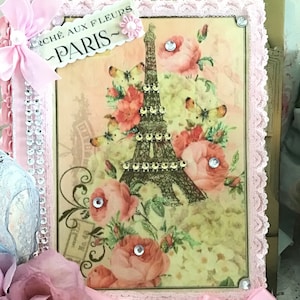 Shabby French Paris Book, Pink Decorative Book, Shabby Cottage Chic ...