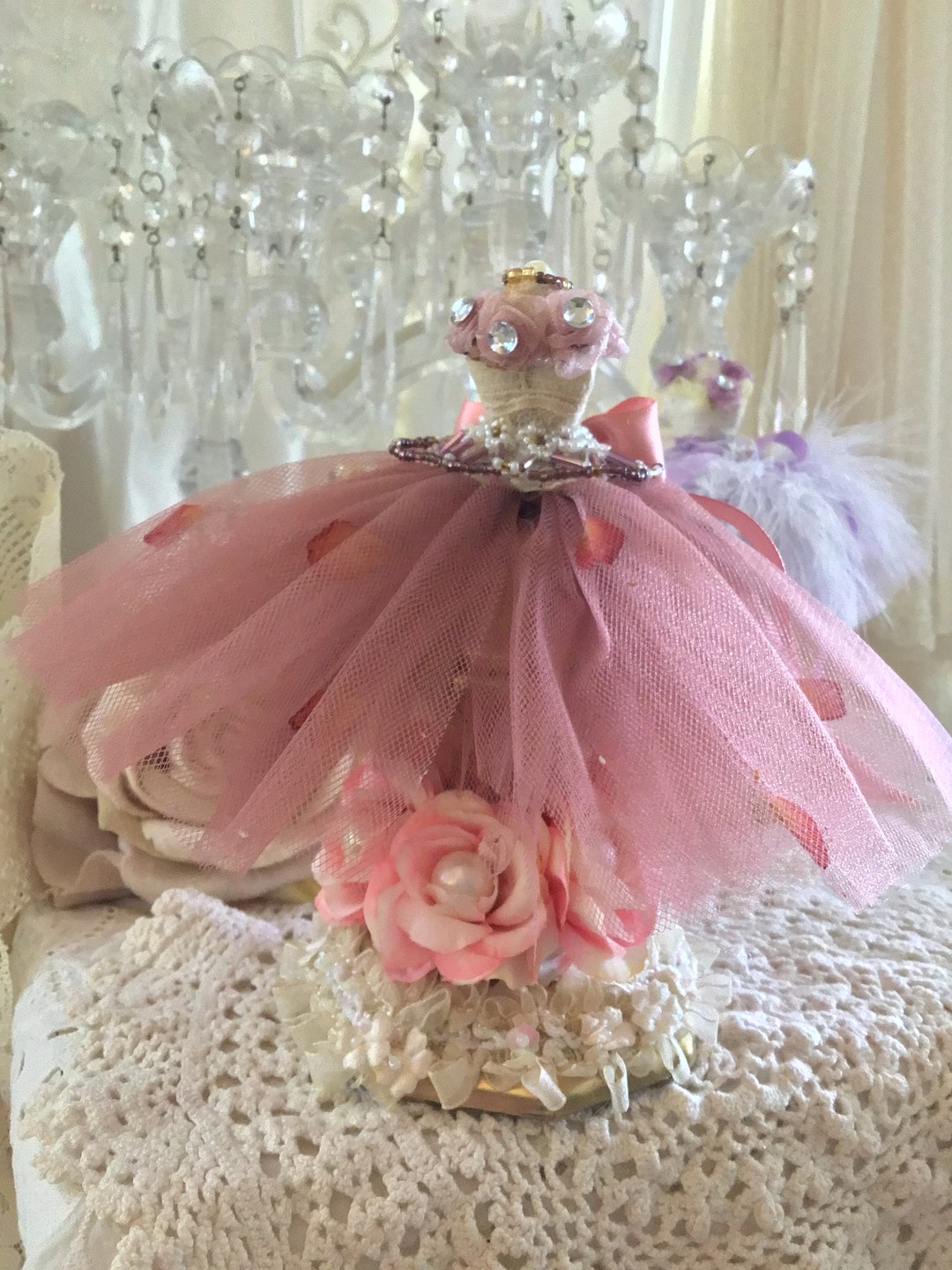 Shabby Ballet Art Dress, Miniature Mannequin, Ballet Dress, Pink Tutu ...