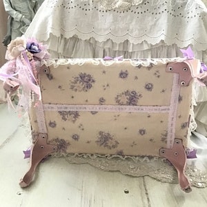 Shabby Decorative Stool, Footstool, Footrest, Fancy Ottoman, Pink ...