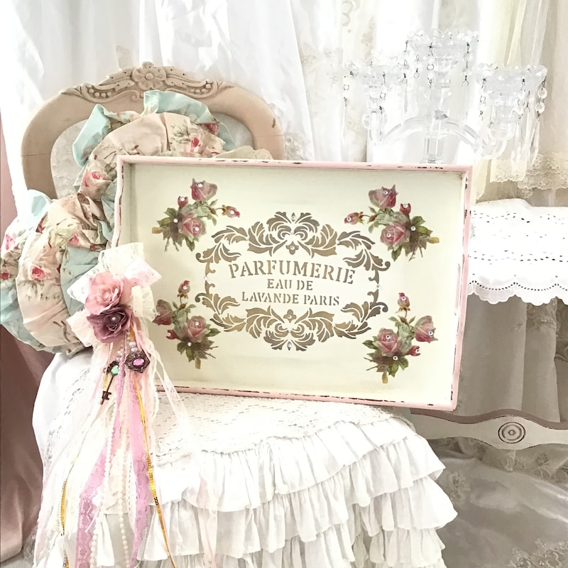 Shabby Chic Tray - Etsy