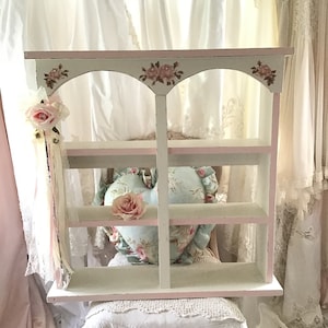 Shabby Pink Shelf, Large Display Rack, Kitchen Shelf, Bathroom Shelf ...