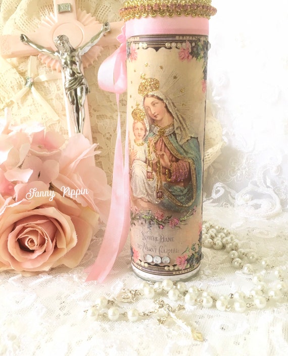 Virgin Mary Prayer Candle Notre-dame Mother of God Madonna - Etsy