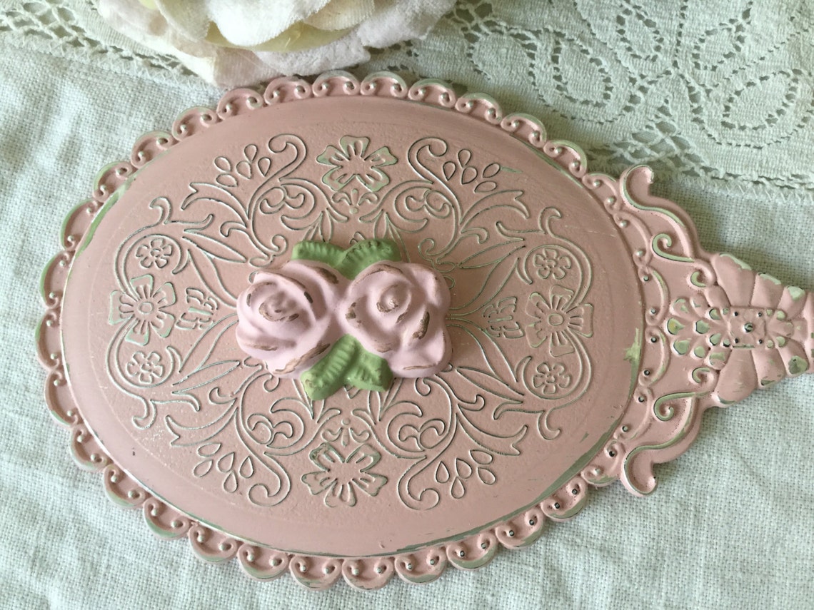 Shabby Pink Hand Mirror Vanity Mirror Dressing Table Mirror | Etsy