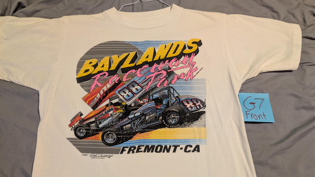 Vintage 1988 Baylands Raceway T-shirt | Fremont CA Racing, Size L - Etsy