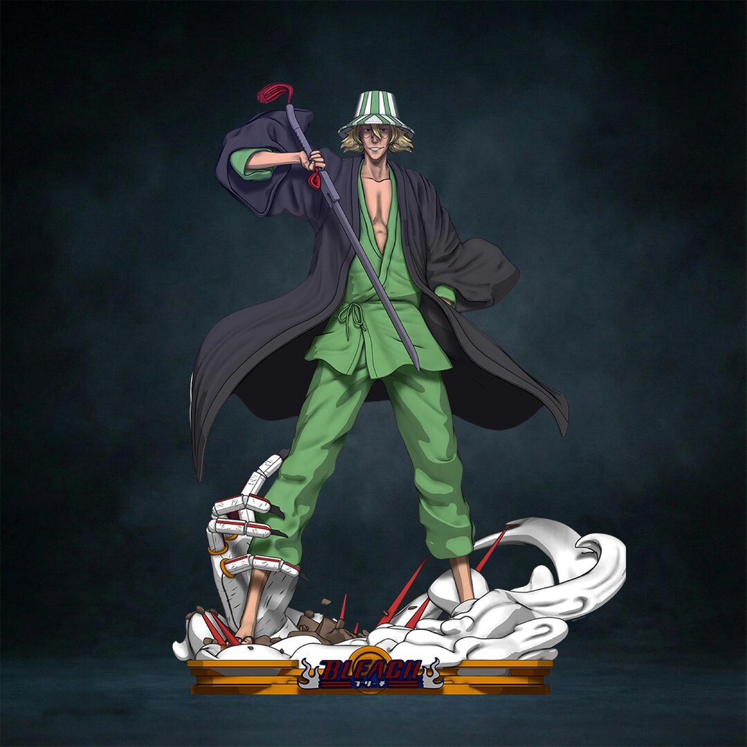 Bleach – Kisuke Urahara Sculpture and Bust | High-detail 3D Print Model ...