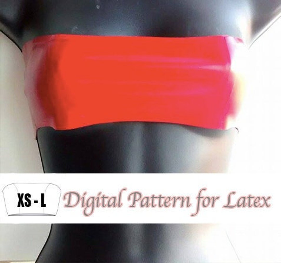Latex Bandeau Top PATTERN XS-L Digital Template Hand-drawn DIY - Etsy