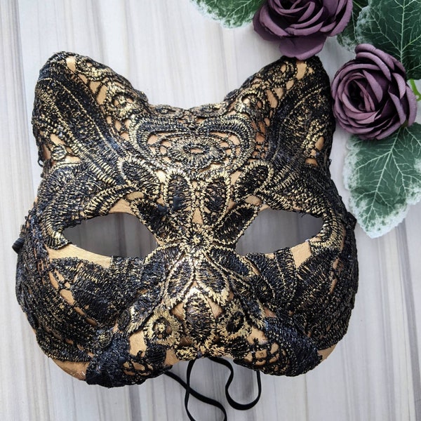 Cat Masquerade Mask - Etsy
