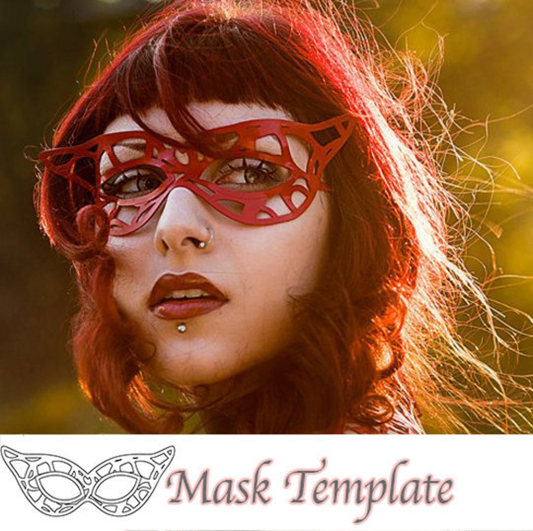 Masquerade Mask TEMPLATE Cosplay DIY Jpg Pdf Downloadable Printable ...