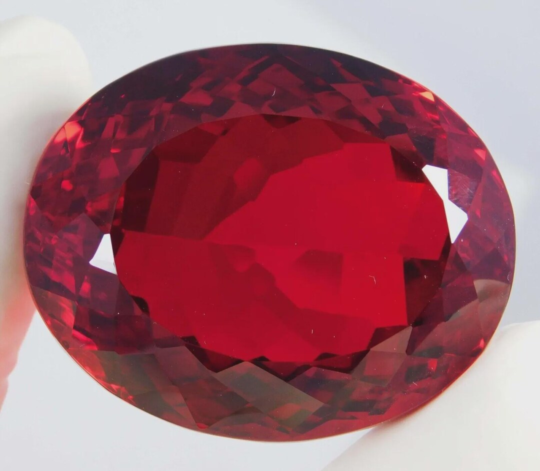 Natural 235+ Ct Brazilian Nitid Red Topaz , Oval Cut EGL Certified ...