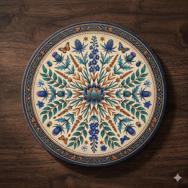 Ceramic Thistle Coasters - Etsy