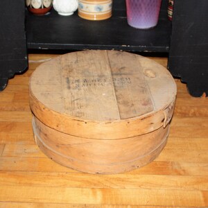 Antique Wood Cheese Box Large Round Storage W/ Lid - Etsy